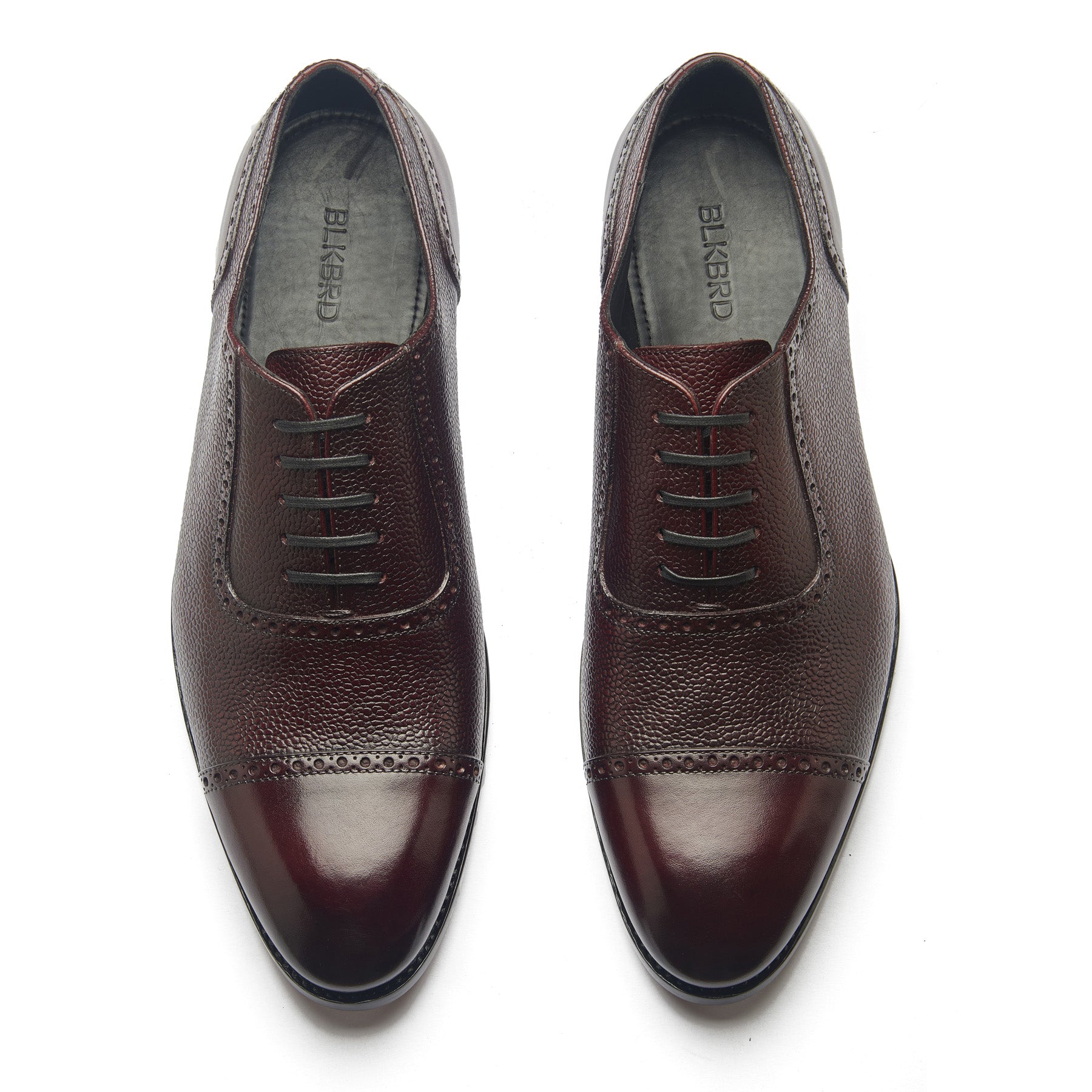 Huayra, Adelaide Oxford - Burgundy Pebble Grain | Hand Welted Contempo ...