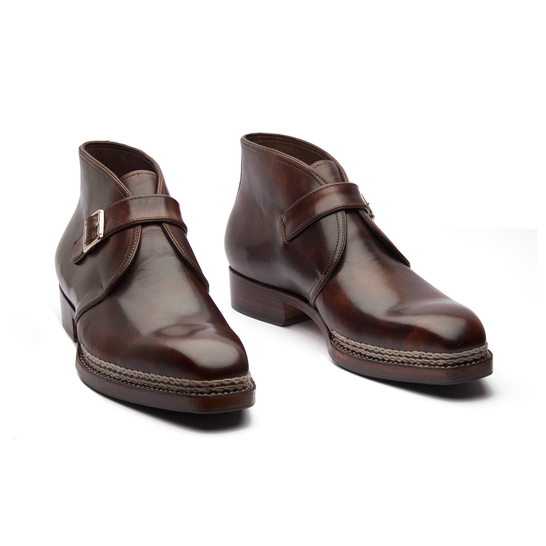 Veyron-X, Single Monk Chukka Boot - Chestnut Museum Calf | New Age ...