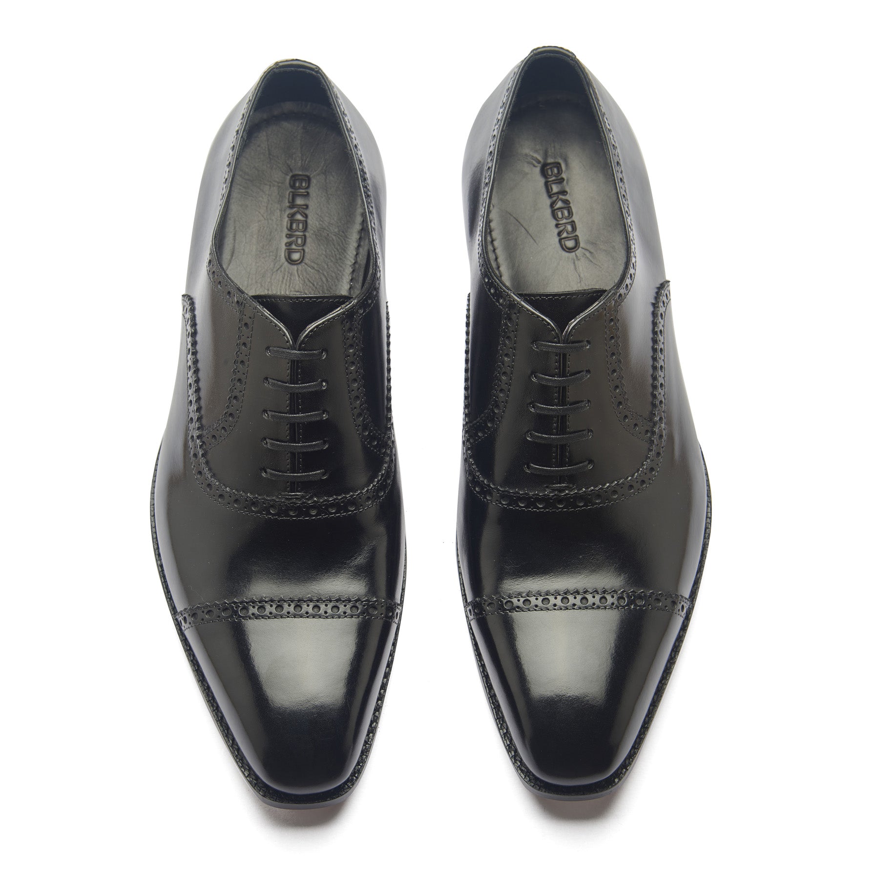 Bemer-X, Quarter Brogue Oxford - Black Box Calf | Hand Welted Classics ...
